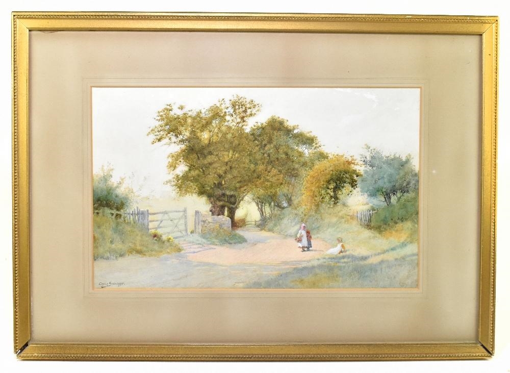 Arthur Claude Strachan | children on a rural road | MutualArt