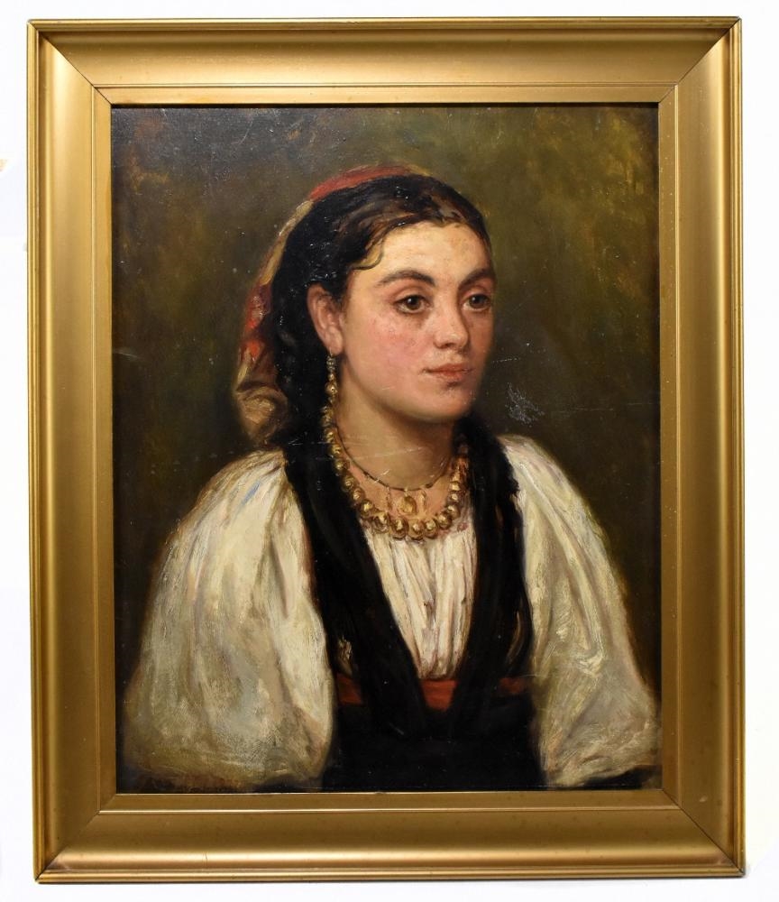 Edward John Gregory | portrait of a maiden (1877) | MutualArt