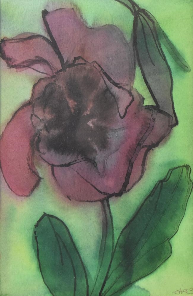 Elda Abramson | abstract study and study of a flower | MutualArt