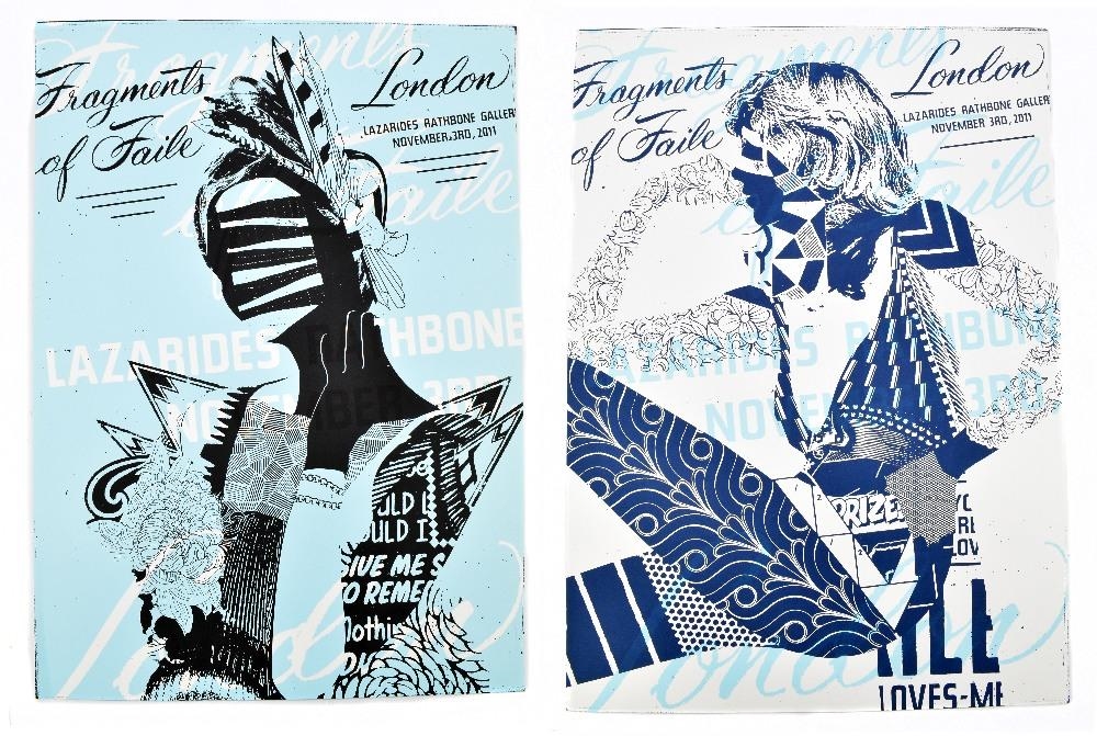 FAILE | a pair of lithographic posters for the exhibition at the ...
