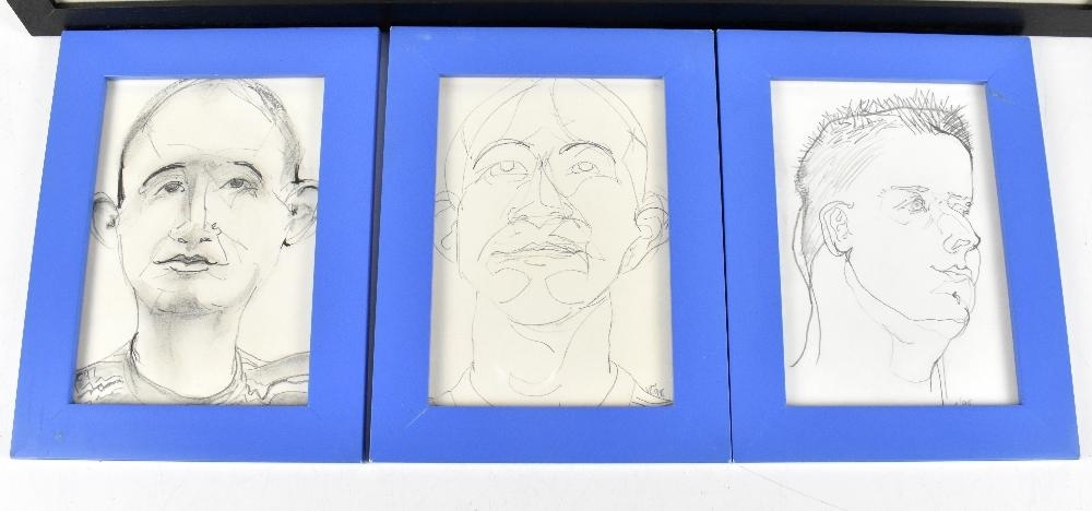 Virginia Cooper | a group of three pencil portrait studies (98) | MutualArt