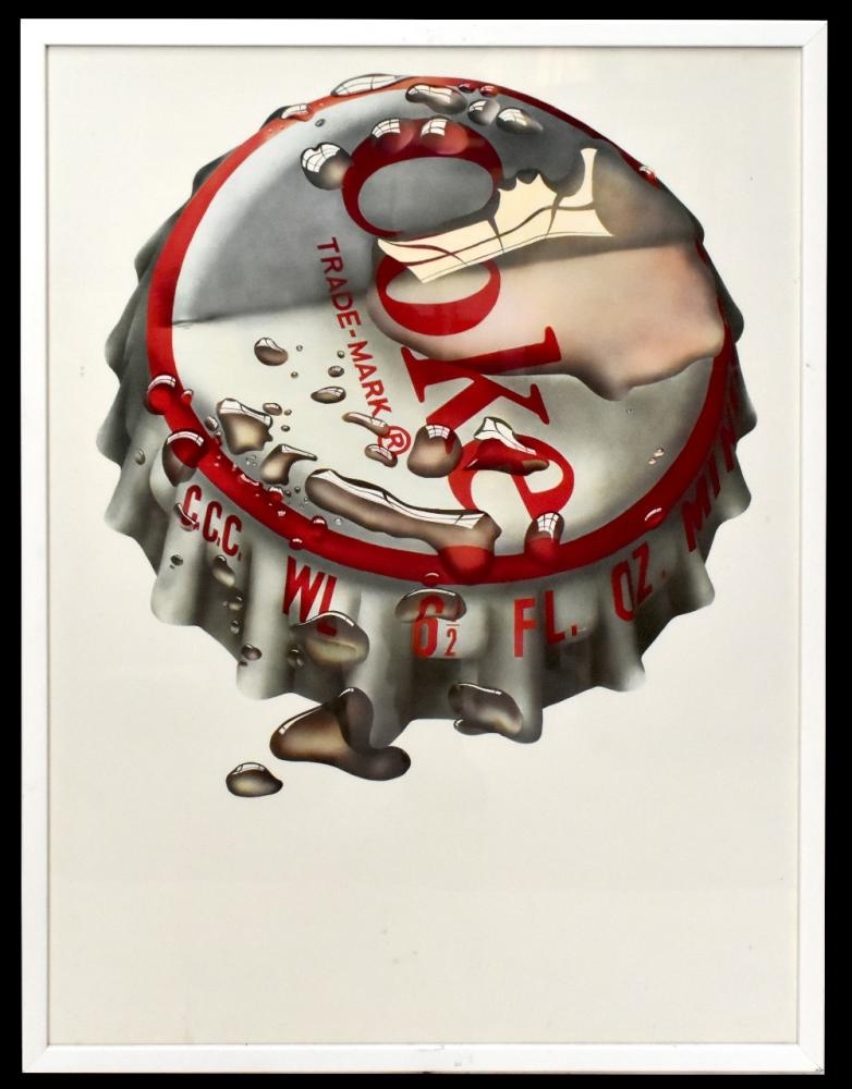 Michael English | Coke bottle top, a pop art colour poster | MutualArt