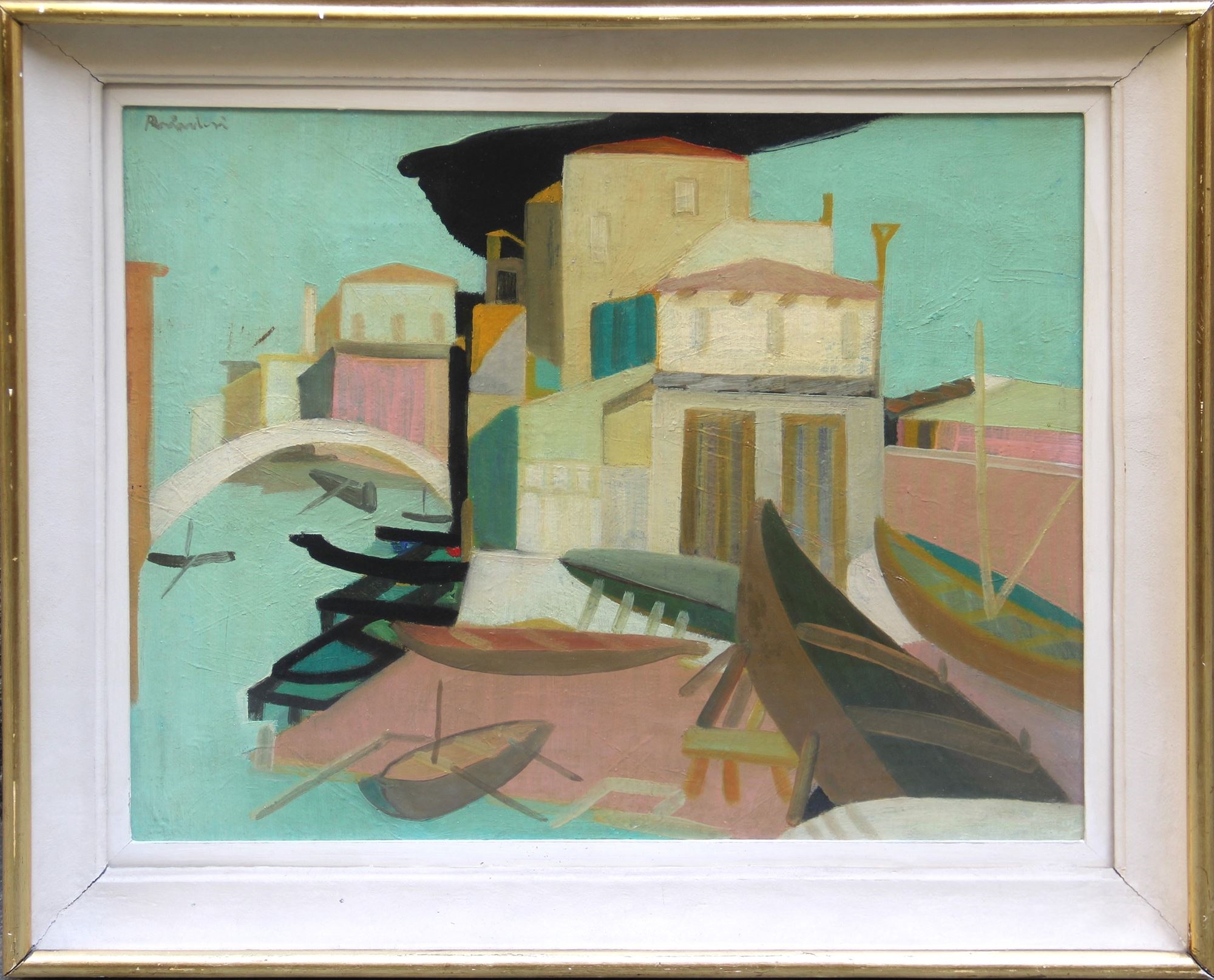 Remo Brindisi | Squero dei Monti, Venezia (1949) | MutualArt