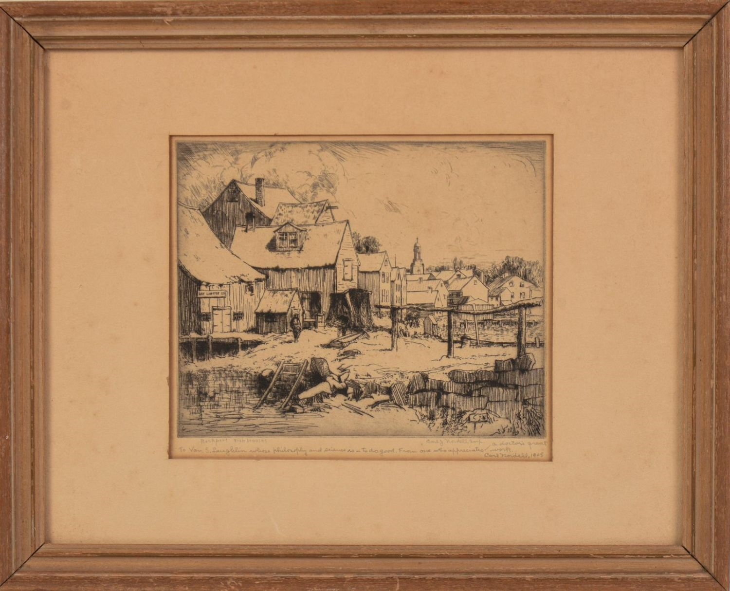 Carl John David Nordell | Fishing Houses at Rockport, | MutualArt