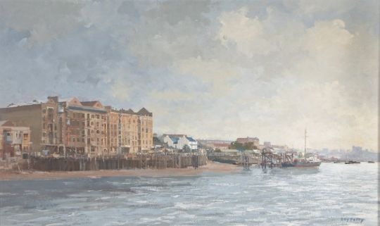 Roy Perry | River Thames at Wapping | MutualArt