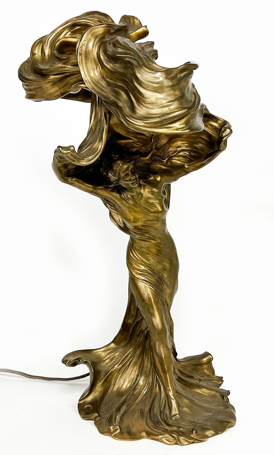 Raoul François Larche | LARCHE BRONZE ART NOUVEAU LIGHTED SCULPTURE ...