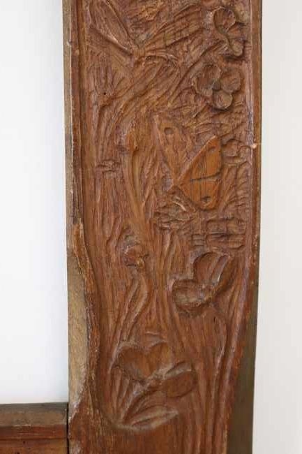 Paul Cirou | Paul CIROU (1869-1951) BEAU ET RARE CADRE en chêne sculpté de personnages | MutualArt