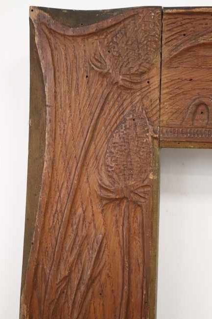 Paul Cirou | Paul CIROU (1869-1951) BEAU ET RARE CADRE en chêne sculpté de personnages | MutualArt