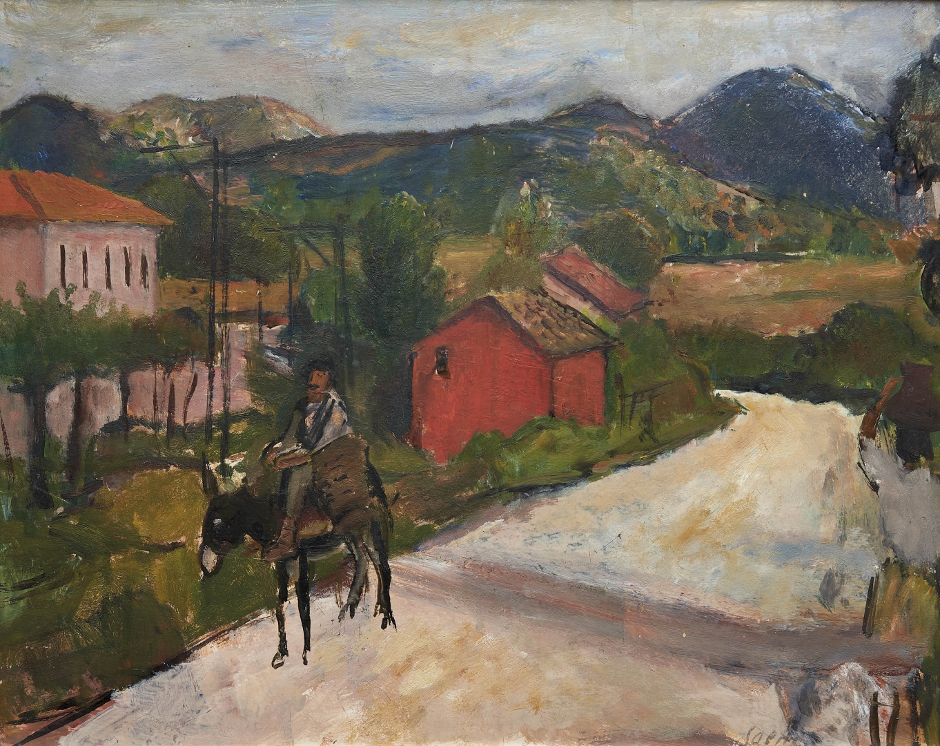 Bruno Saetti | Landscape of Ciociaria 1922 (1922) | MutualArt