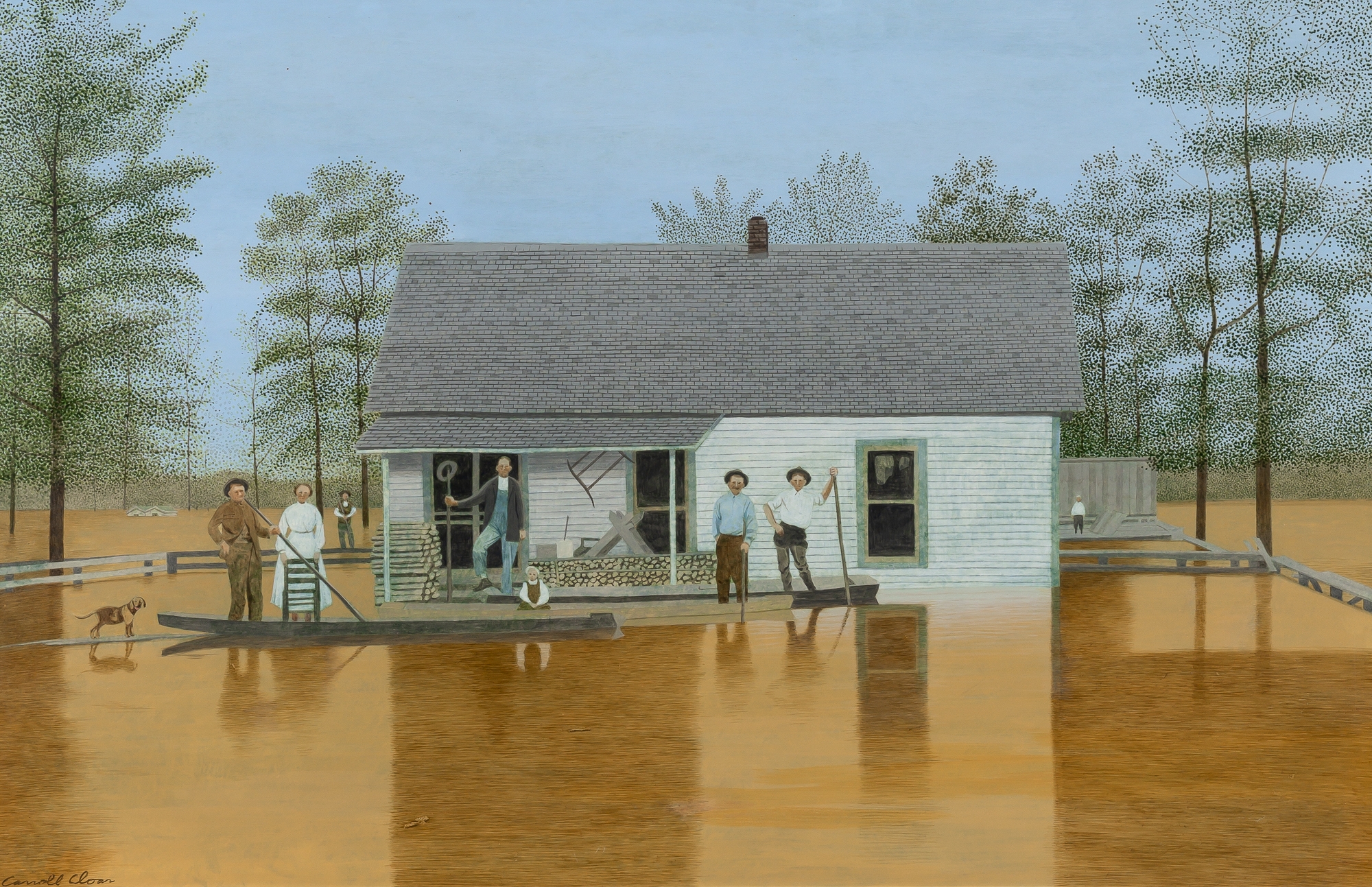 Carroll Cloar | The Overflow (1968) | MutualArt