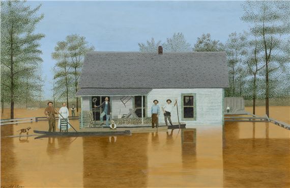 Carroll Cloar | The Overflow (1968) | MutualArt