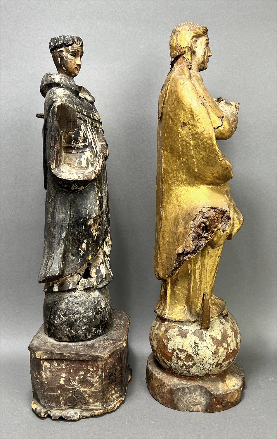 Spanish Colonial School, 17th Century | Virgin Mary standing on an orb ...