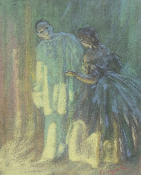 Ferdinand Fargeot | Pierrot and Colombine | MutualArt