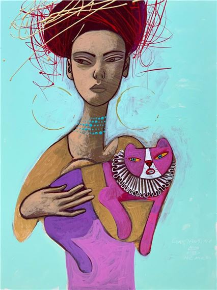 Constantine Popov | Frilled Cat | MutualArt