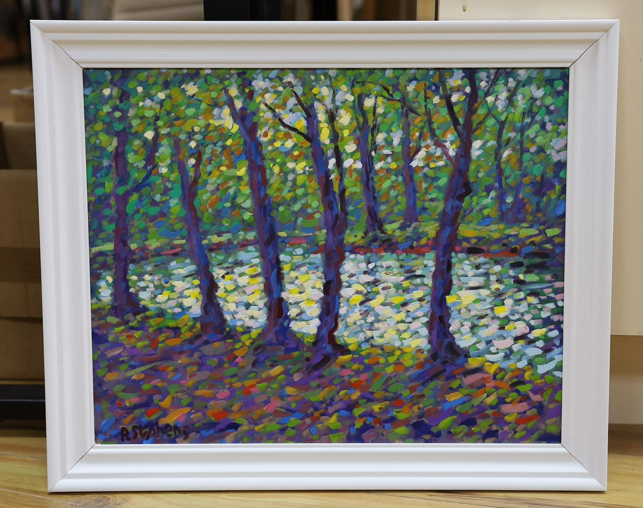 Paul Stephens | Early morning sunrise in woods | MutualArt