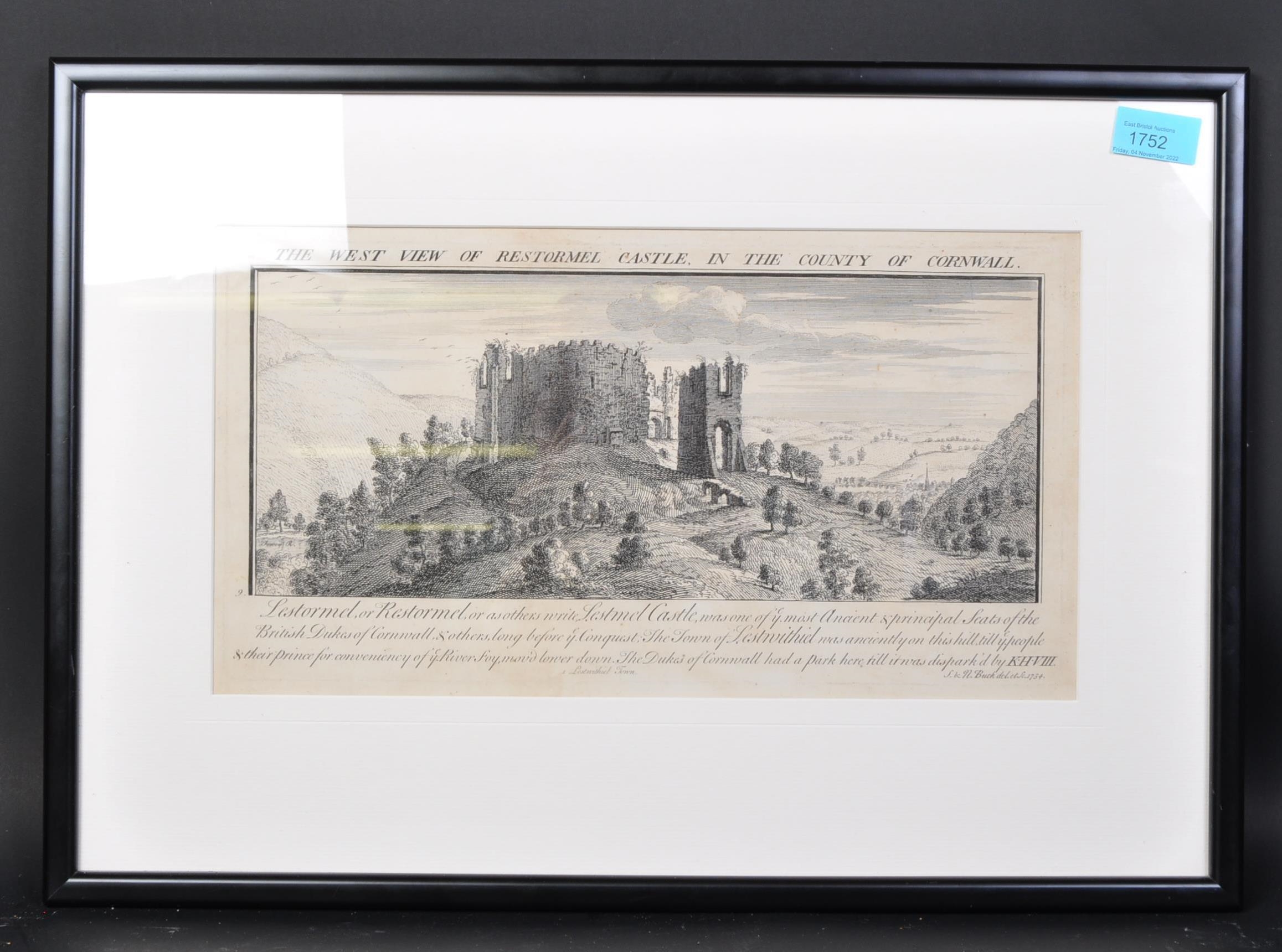 Samuel Buck | The West View of Restormel Castle In The County of ...