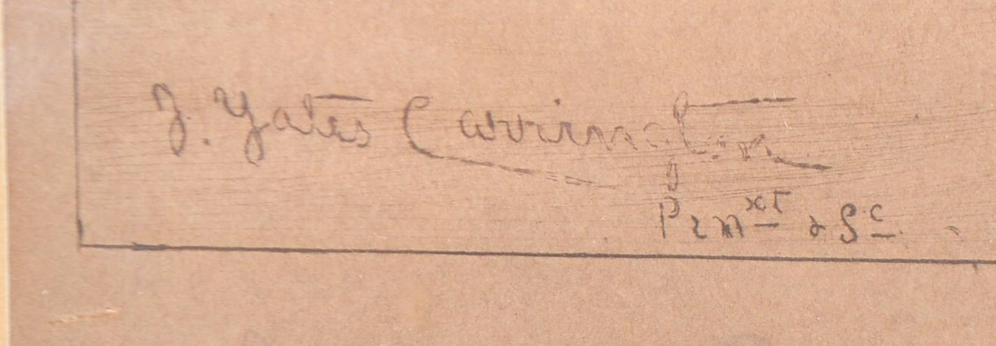 James Yates Carrington | Etching of dogs swimming after a rat or water ...