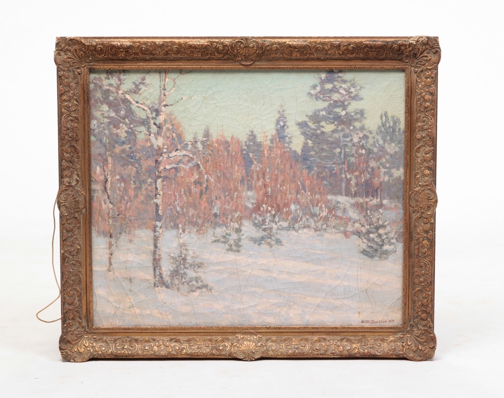 Alfred Jansson | WINTER LANDSCAPE (1917) | MutualArt