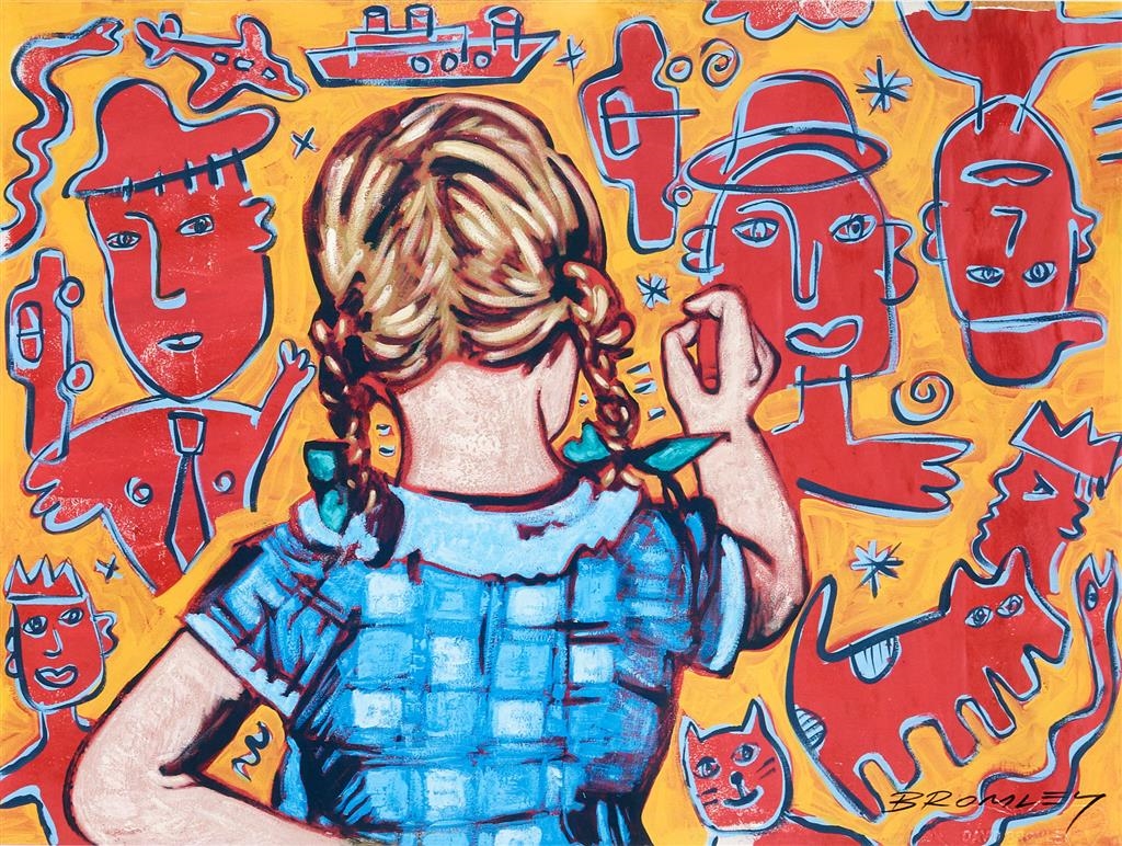 David Bromley | The Young Girl Artist | MutualArt