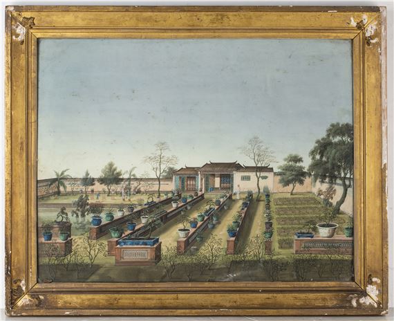 Tingqua | Set of three trade paintings | MutualArt