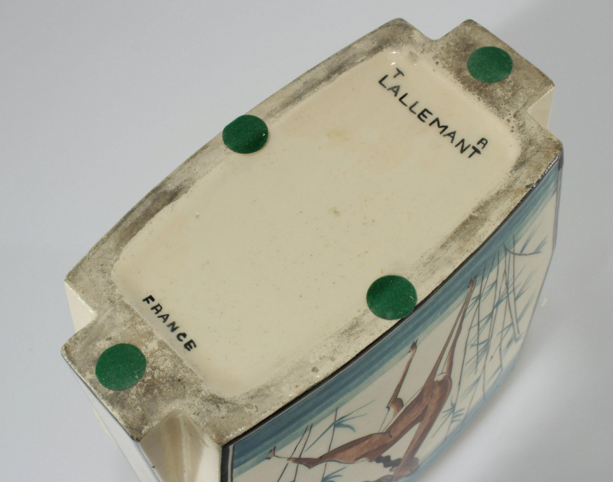 Robert Lallemant | Art Deco Pottery Gazelle Vase | MutualArt