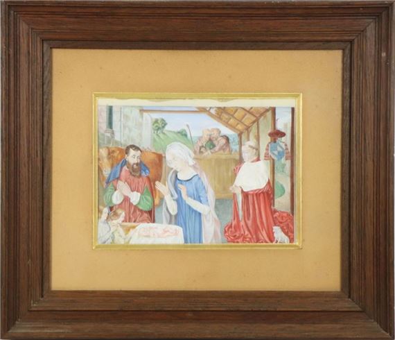 Jean Hey | D'après la Nativité du Cardinal Jean Rolin, musée d'Autun. | MutualArt