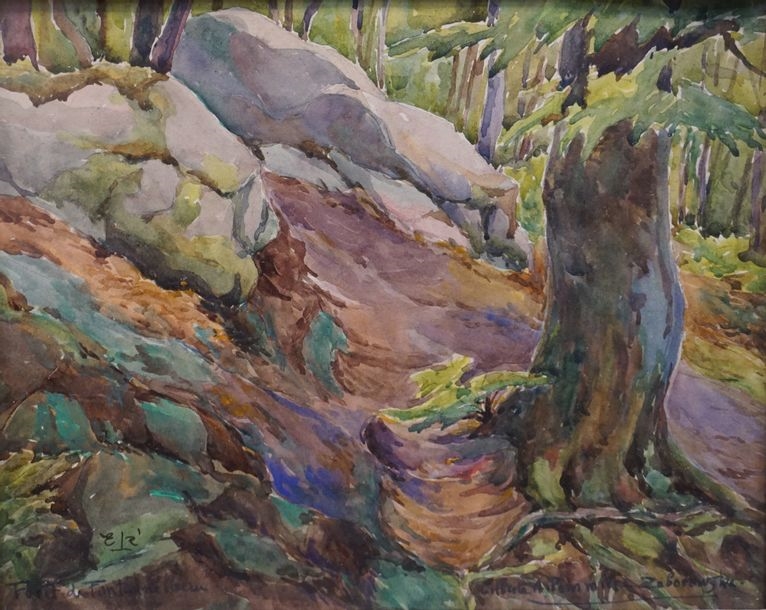 Gilberte Pommier-Zaborowska | Summer in the forest of Fontainebleau ...