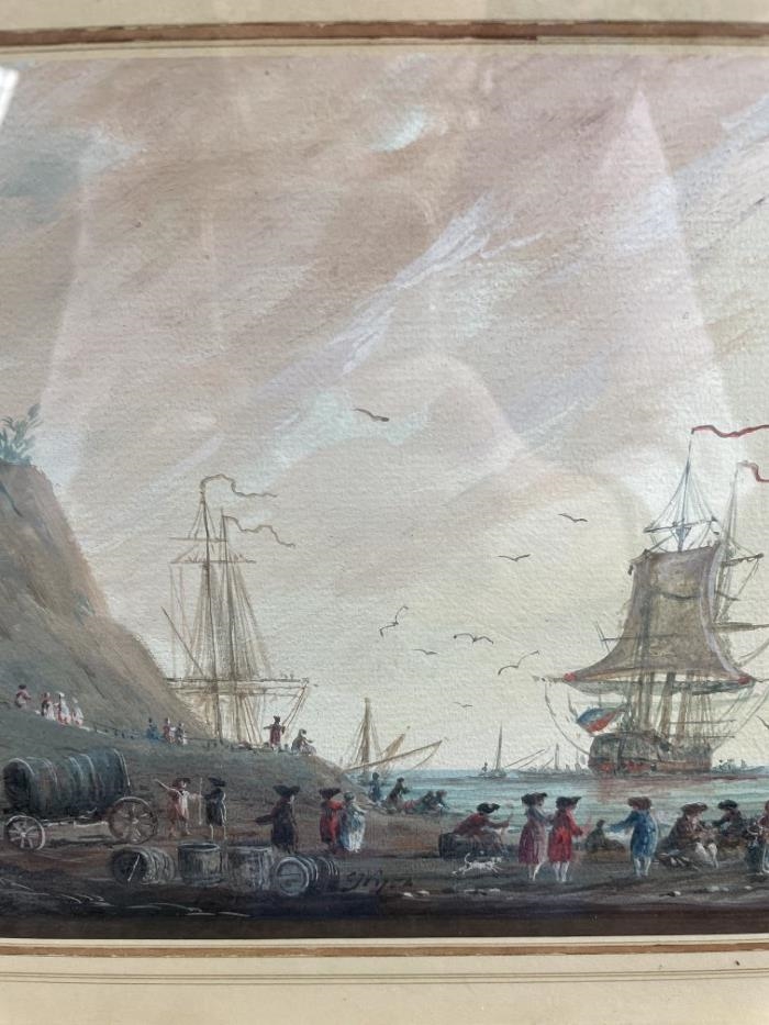 Claude-Joseph Vernet | watercolour and bodycolour - A Dutch Man-o'-War ...
