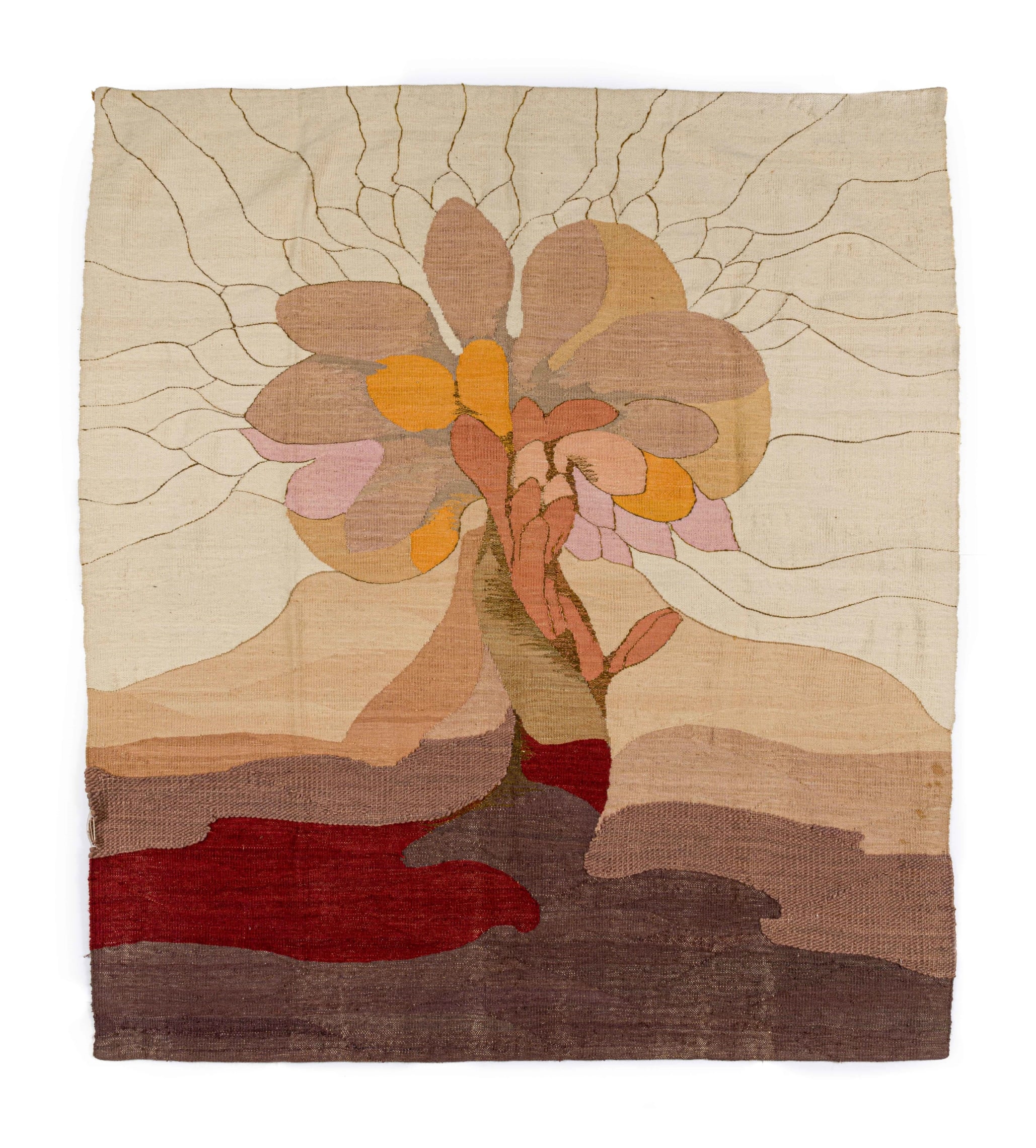 Judith Mason | Tree Form in Cream and Pink | MutualArt