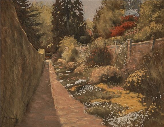 Greg Hansell | Herbaceous Border at Milton Park (1978) | MutualArt