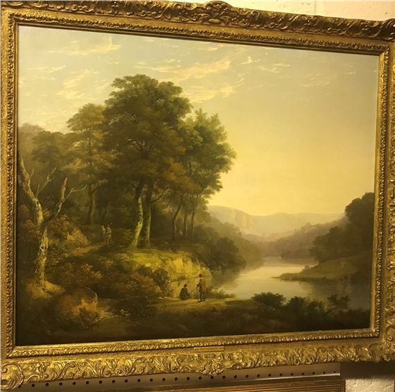 William Traies | Wooded river landscape | MutualArt