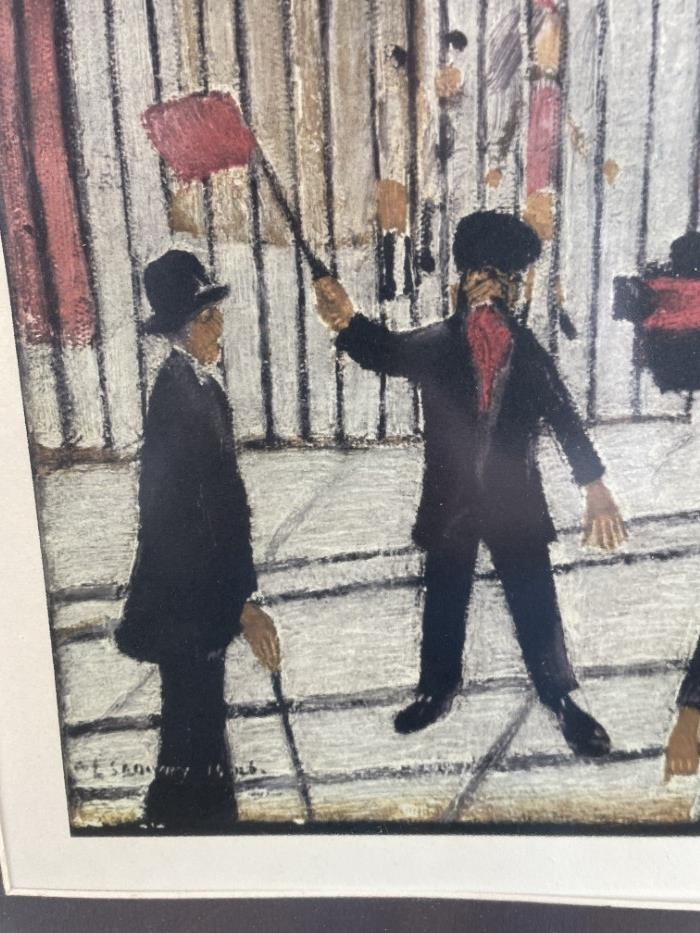 Laurence Stephen Lowry | Level crossing with LNER steam train | MutualArt