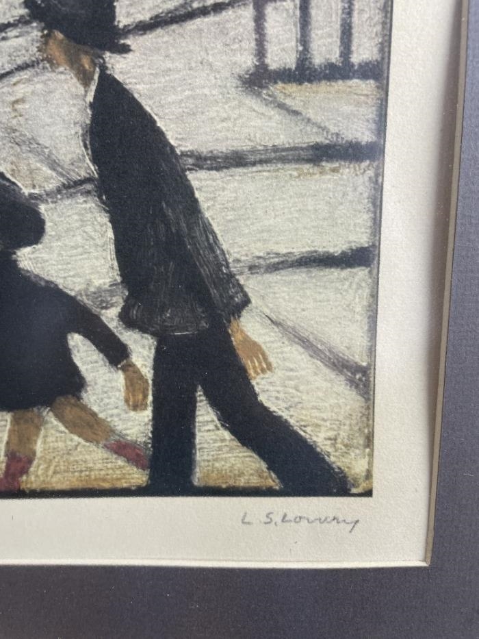 Laurence Stephen Lowry | Level crossing with LNER steam train | MutualArt