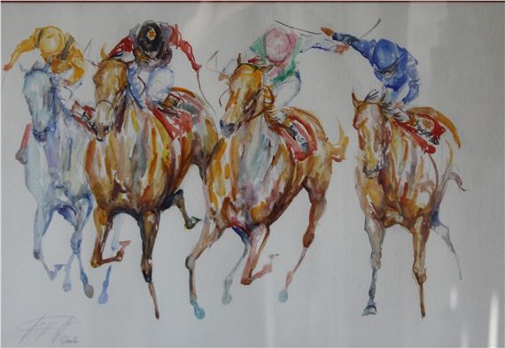 Jacqui Jones | Racing Horses (2006) | MutualArt