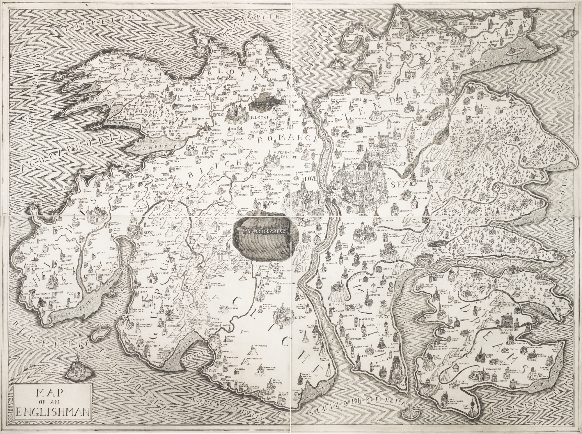 Grayson Perry | Map of an Englishman (2004) | MutualArt