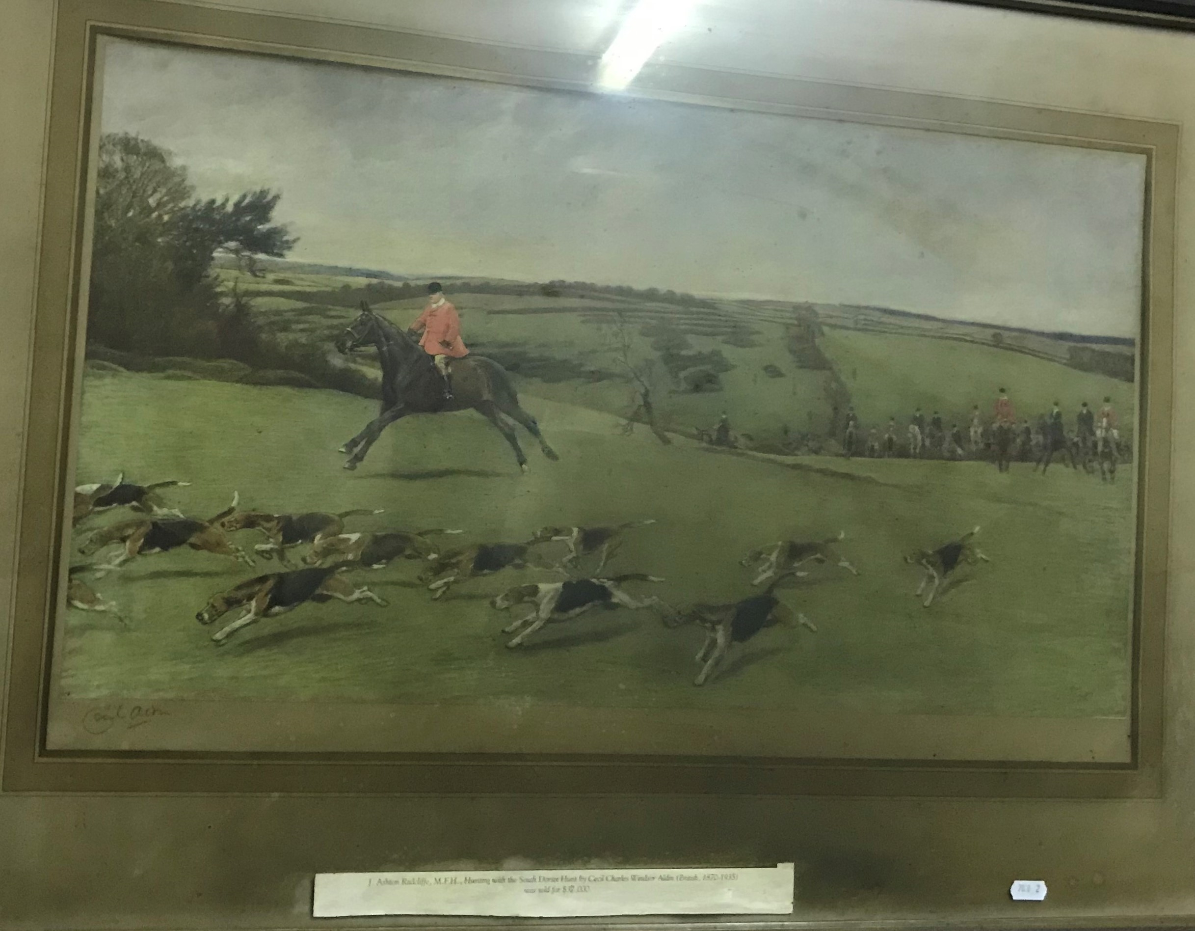 Cecil Aldin | signed in pencil 41 cm x 39 cm housed in a plain oak ...