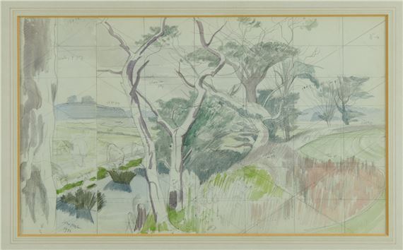 John Northcote Nash | landscape with cattle | MutualArt