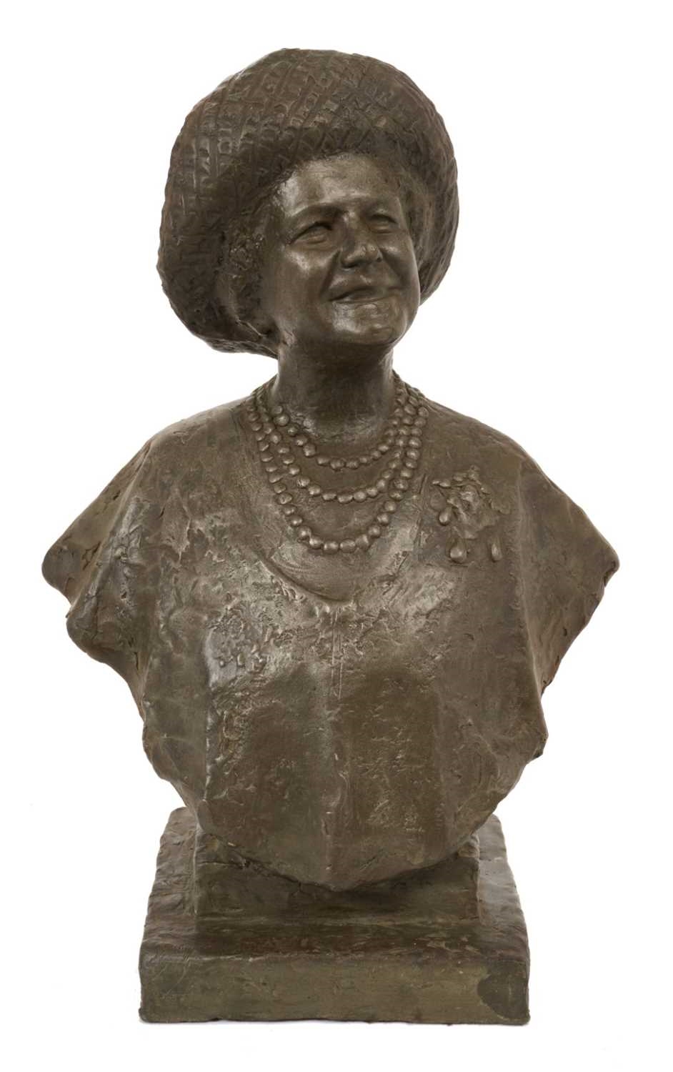 Oscar Nemon | 1985) bronze resin bust of H.M.Queen Elizabeth The Queen ...