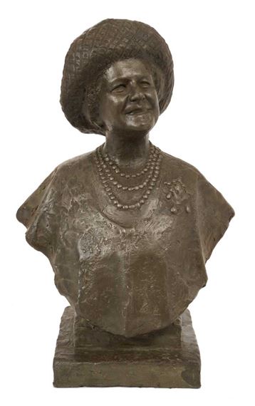 Oscar Nemon | 1985) bronze resin bust of H.M.Queen Elizabeth The Queen ...