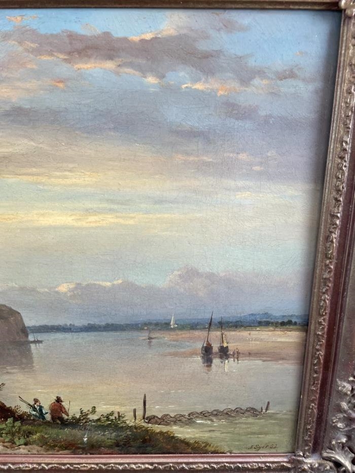 John Syer | figures beside an estuary | MutualArt