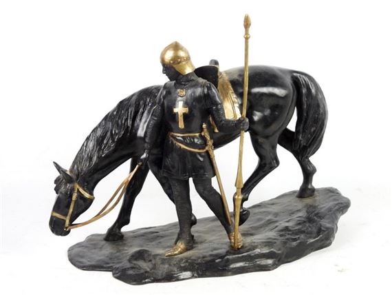 B. Grundmann | Crusader knight in the Holy Land wearing a lion's head ...