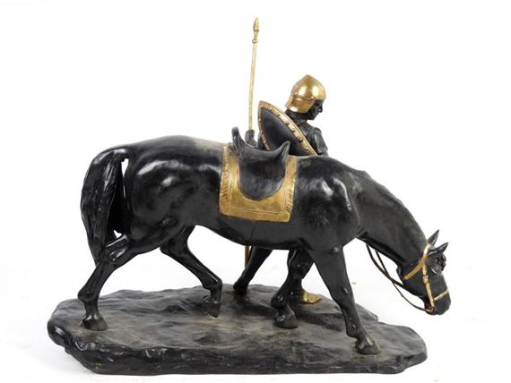 B. Grundmann | Crusader knight in the Holy Land wearing a lion's head ...