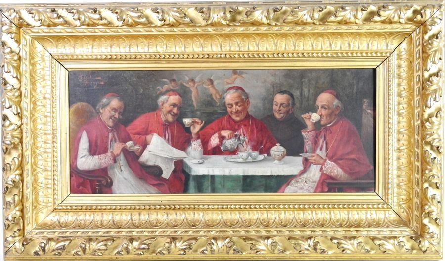 Rodolfo Agresti | the meal of the cardinals | MutualArt