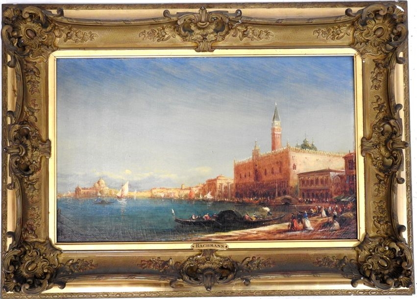 Adolf Bachmann | Animated scene in front of the Doge's Palace in Venice ...