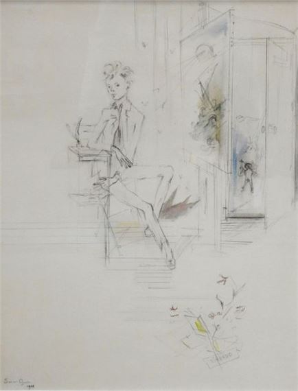 Francis Gruber | Portrait of Arthur Rimbaud (1941) | MutualArt