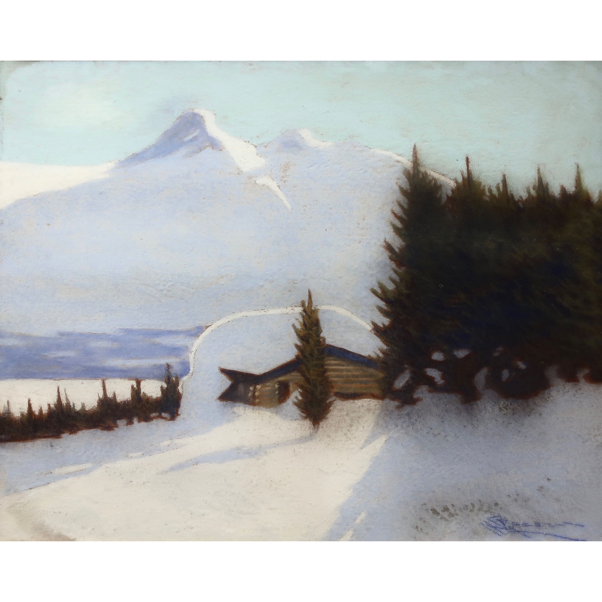 Halfred A. Tygesen | SNOW CAPPED CABIN | MutualArt