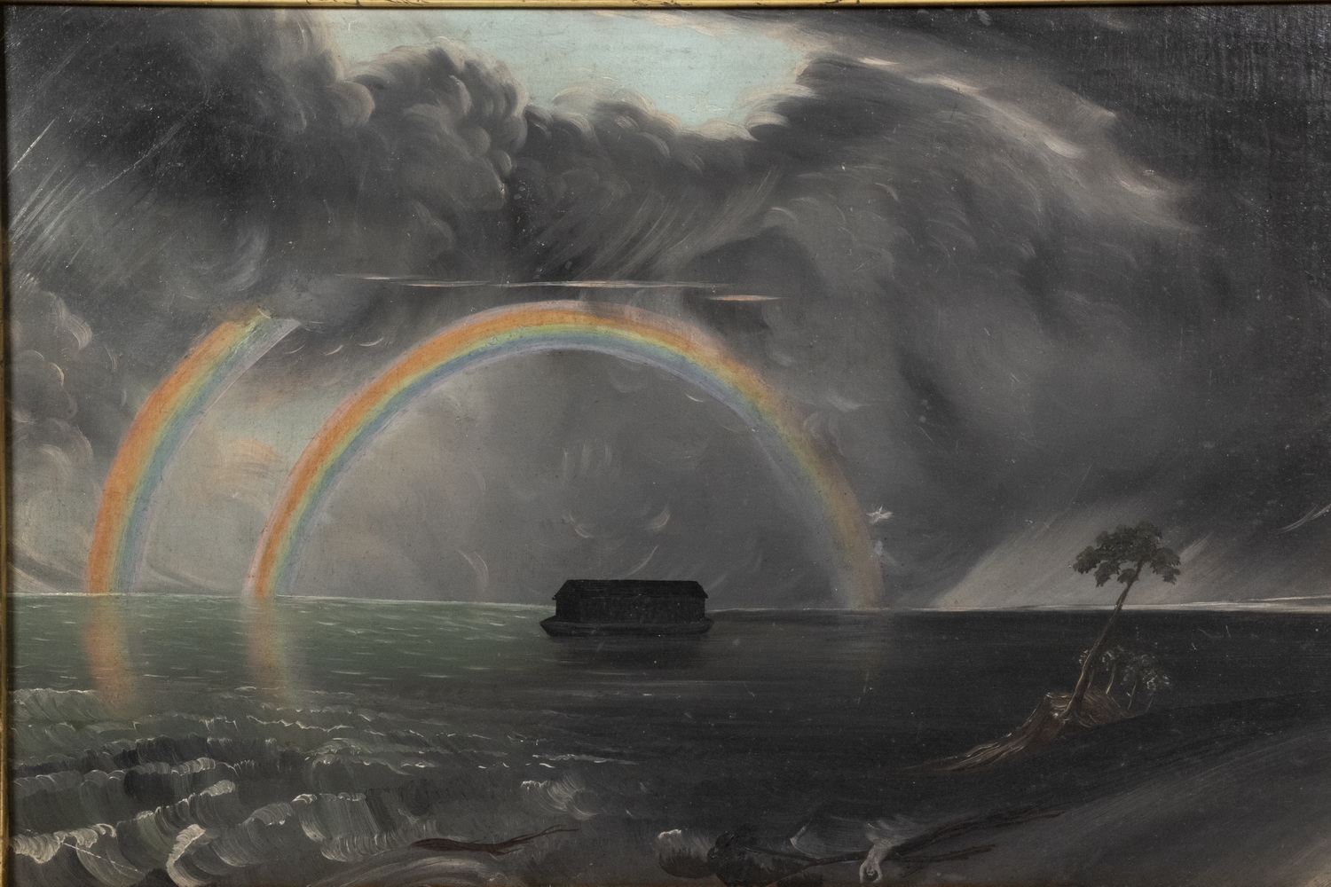 William Blake | Noah's Ark under a Double Rainbow | MutualArt
