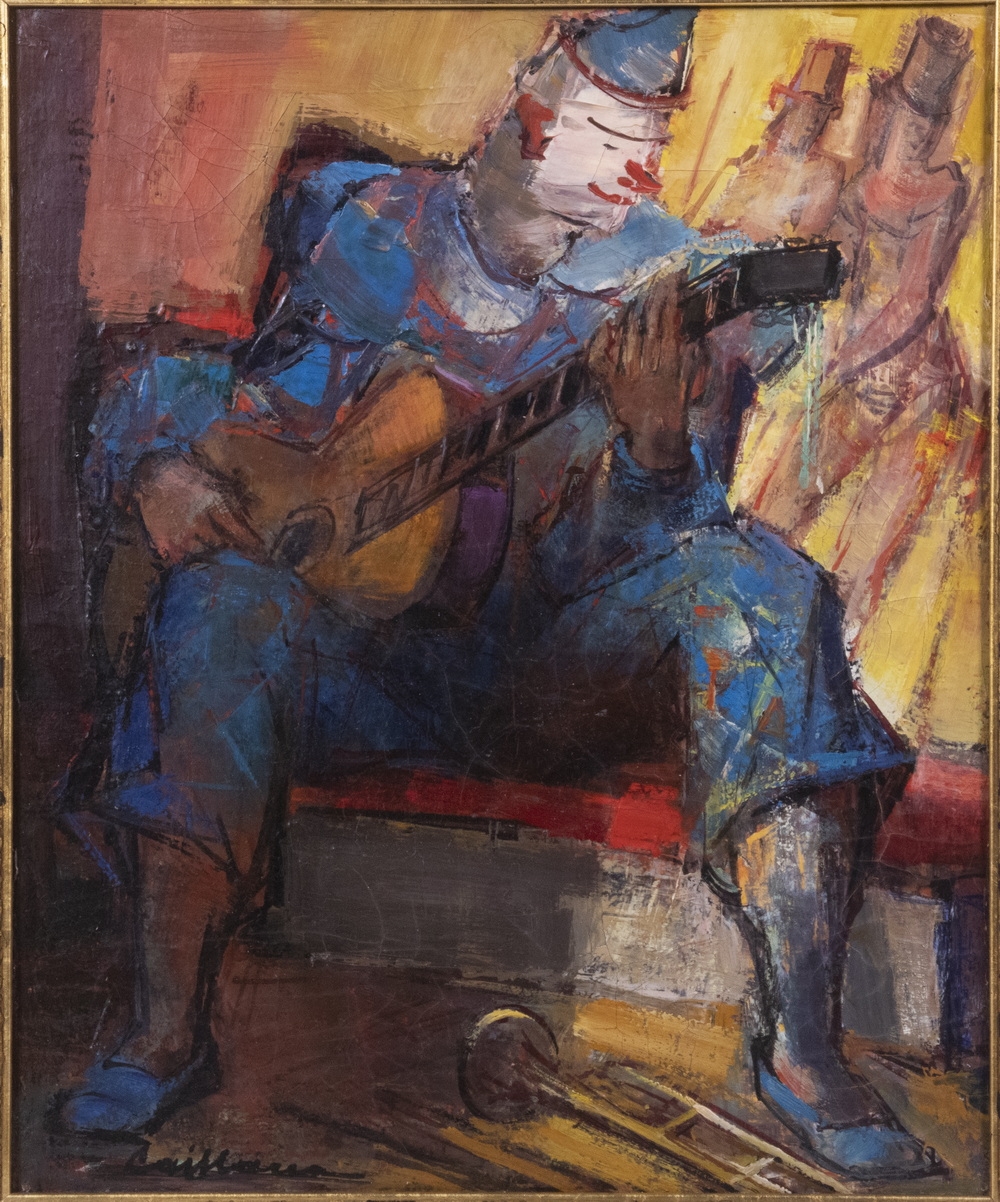 Rodolphe Caillaux | Clown et Chanteuse (Clown and Singer) | MutualArt