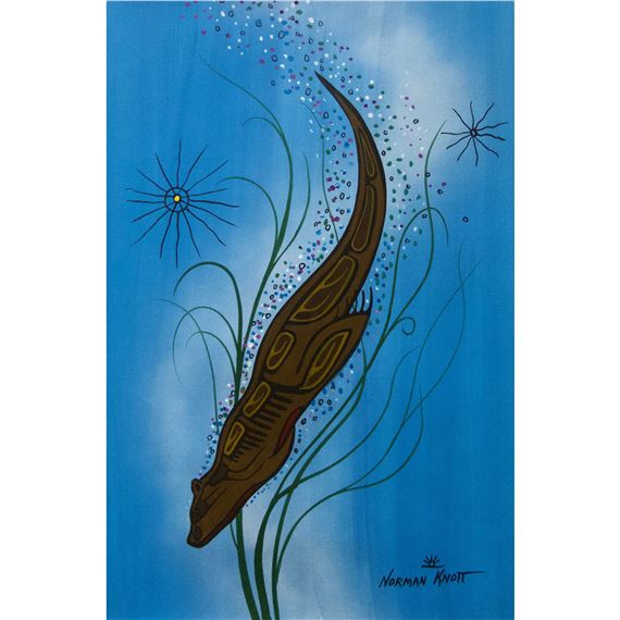Norman Knott | DIVING OTTER | MutualArt