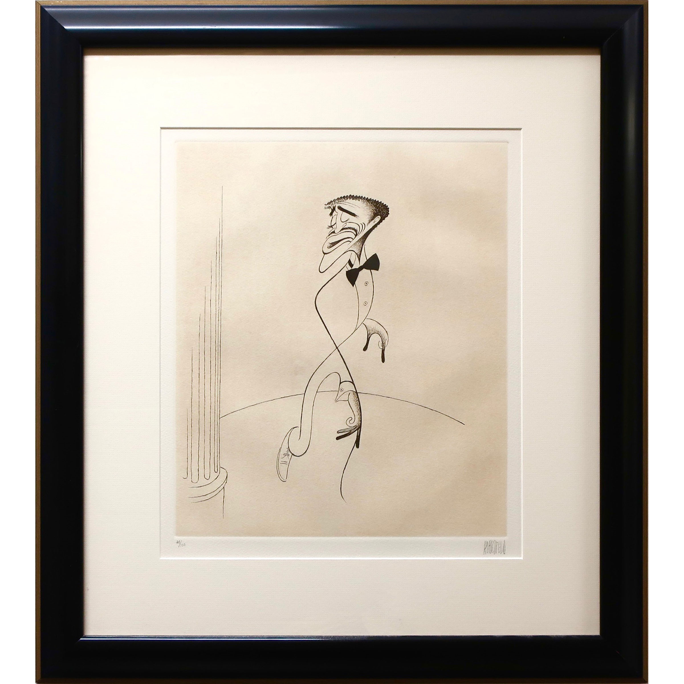 Al Hirschfeld | SAMMY DAVIS JR. (SAMMY ON STAGE) | MutualArt